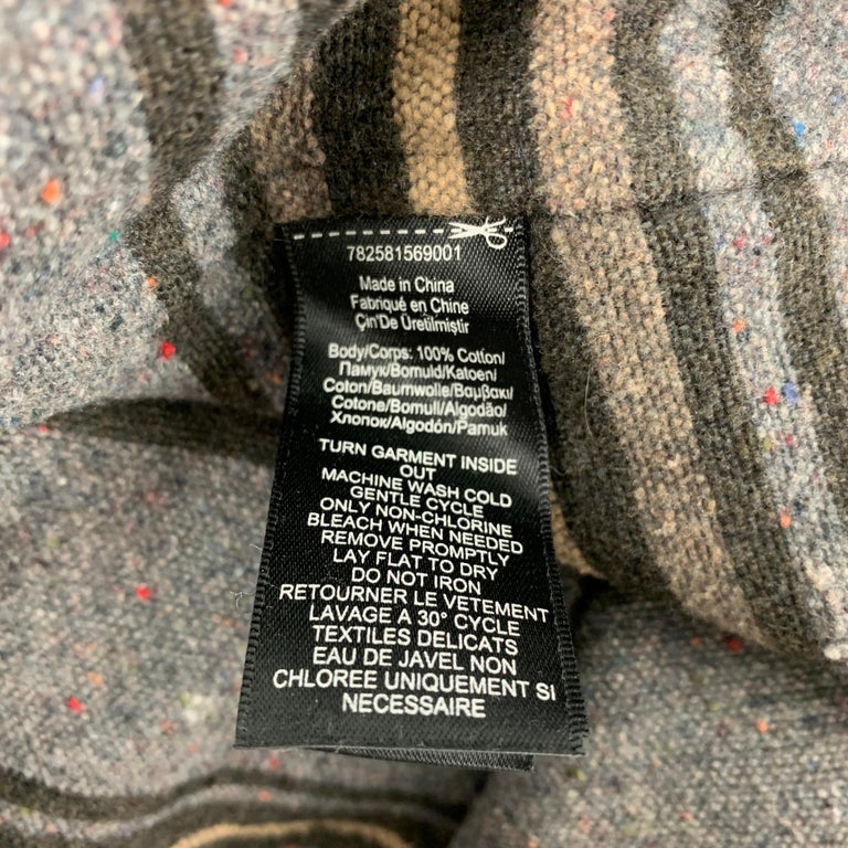 RRL by RALPH LAUREN Size XL Charcoal Herringbone Cotton Jacket at 1stDibs