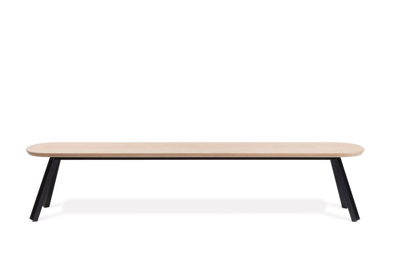 RS Barcelona You and Me 220 Bench in Oak with Black Legs by A.P.O. For ...