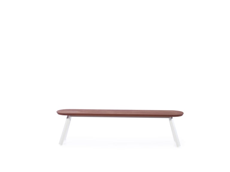 RS Barcelona You and Me 180 Bench in Iroko with White Legs by A.P.O For ...