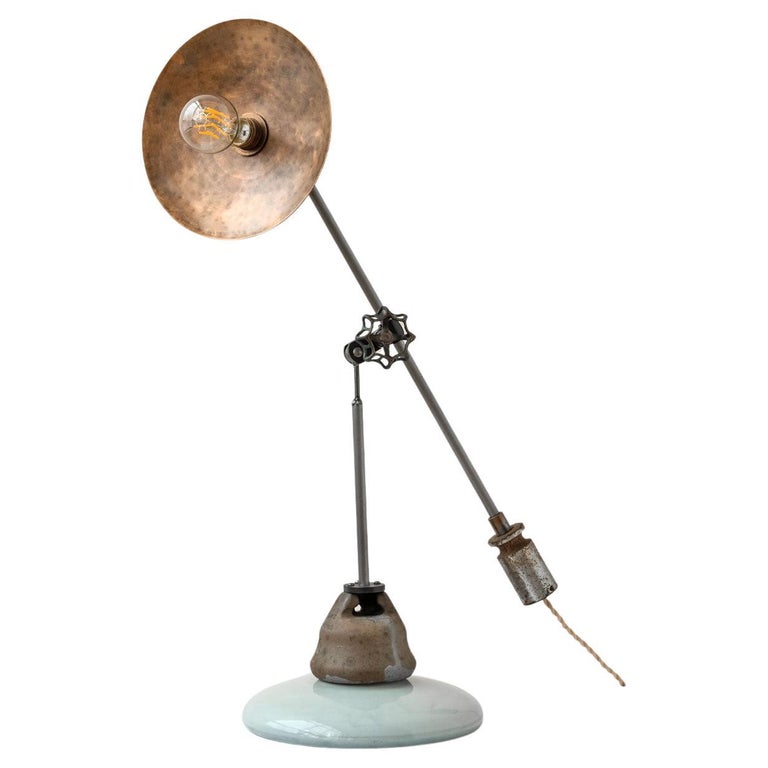 RTO Copper and Glass Found Object Lamp #22 at 1stDibs