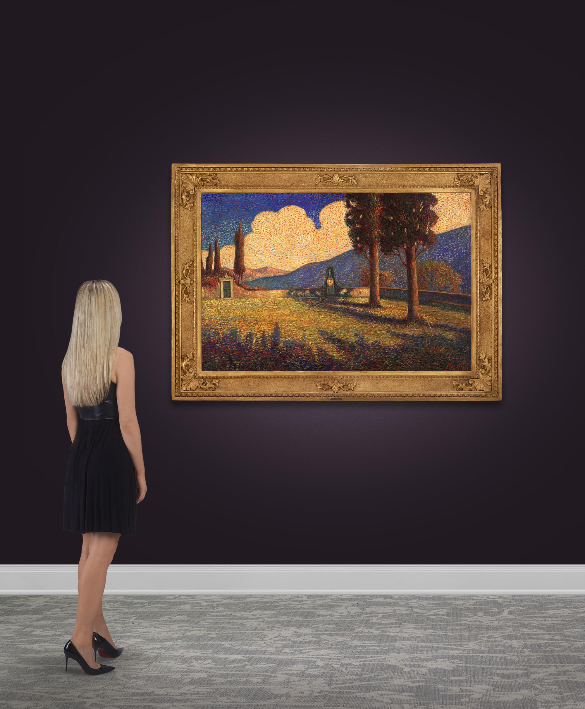 Rubaldo Merello - Monastery Complex With Statue Of Maria By Rubaldo ...