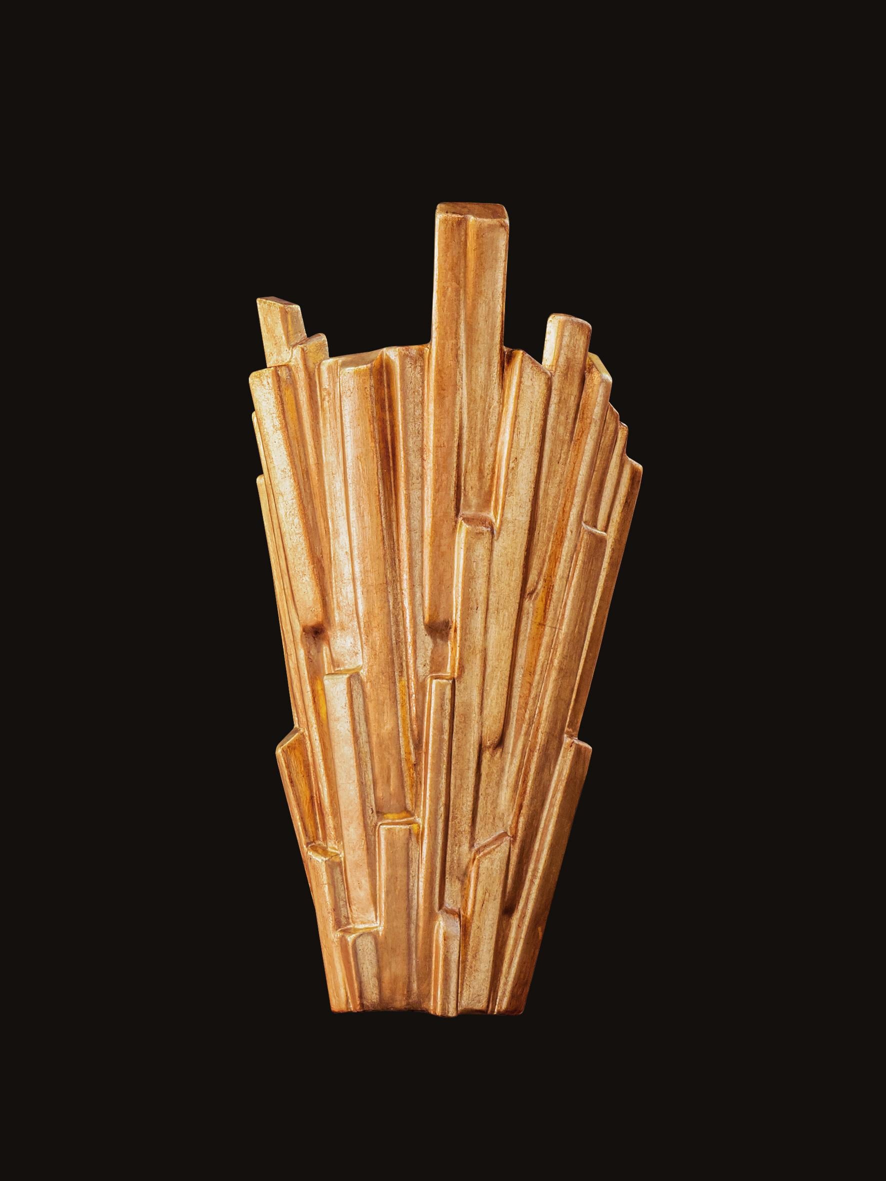 Ruban Contemporary Wall Sconce, Wall Light in White Plaster Finish, Benediko For Sale at 1stDibs