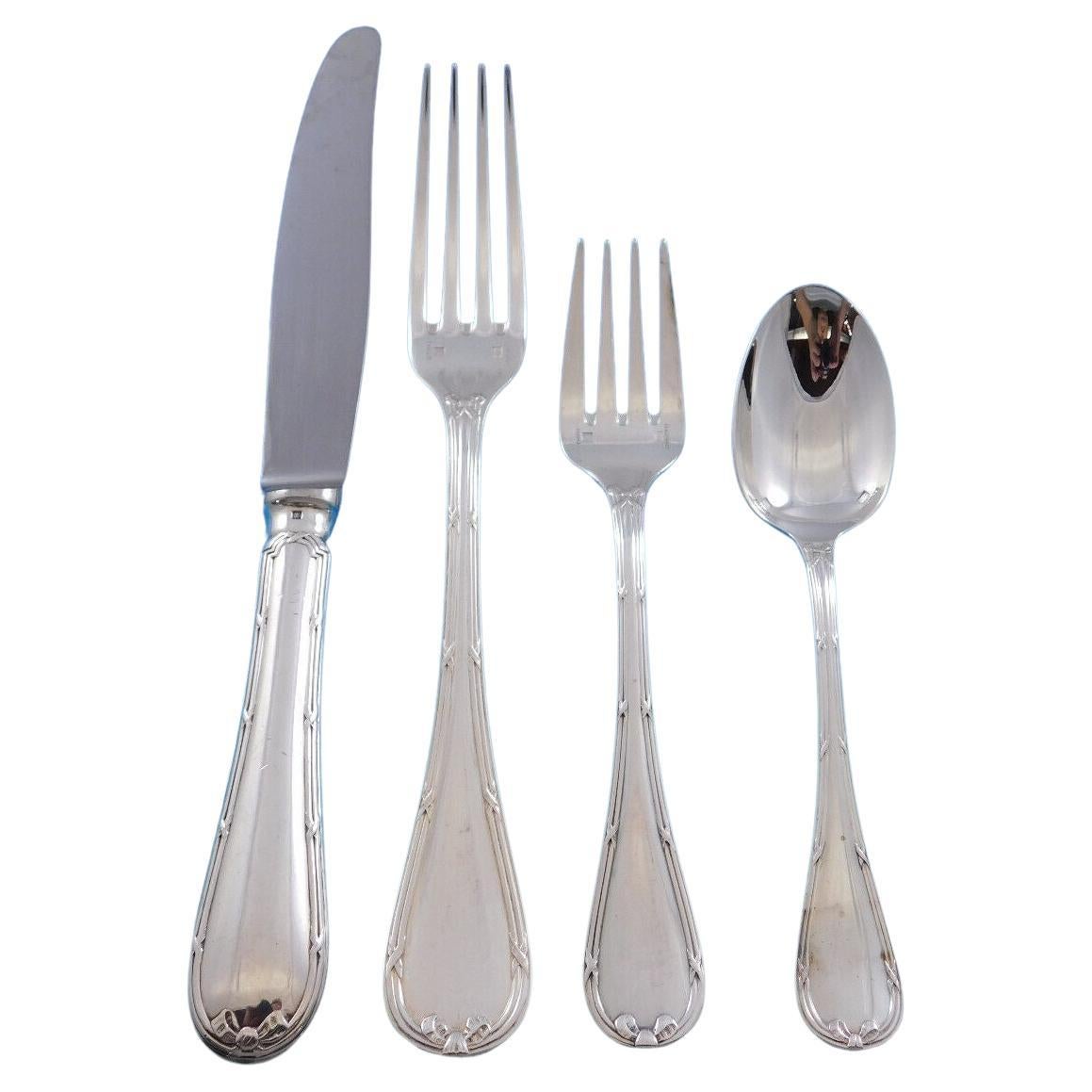 Palme by Christofle France Silver Plate Flatware Dinner Set Service 70 ...