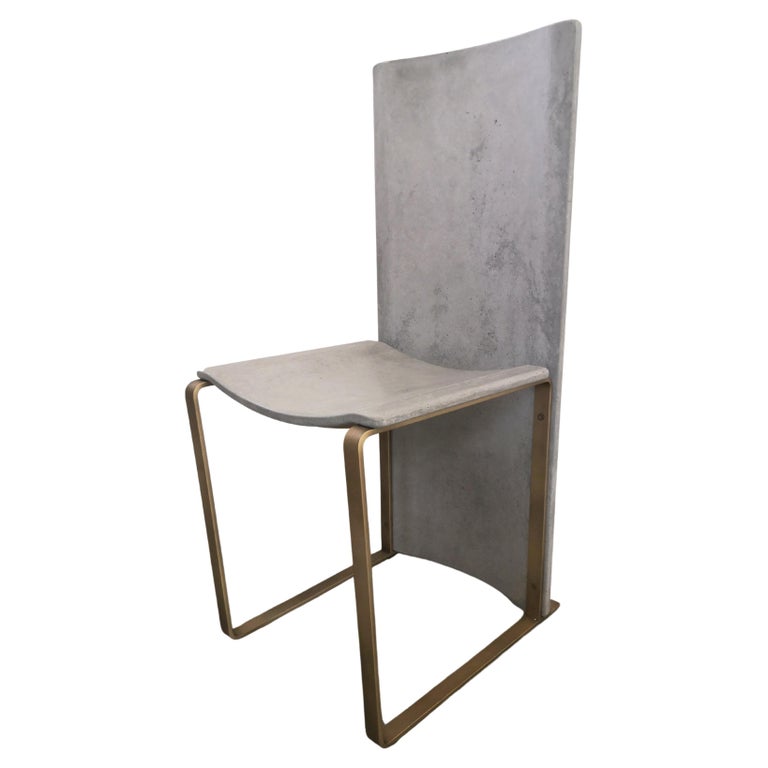 Rubeda concrete chair design Roberto Giacomucci 2018 For Sale at 1stDibs