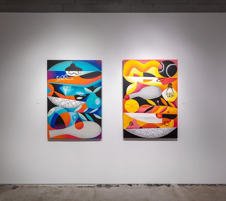 Rubén Sánchez - Layers of Normality 2 Acrylic and Spray Paint on Canvas ...