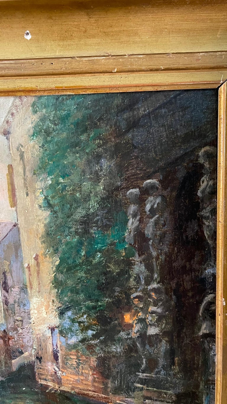 Ruben Santoro Italian Period Venetian Landscape For Sale at 1stDibs