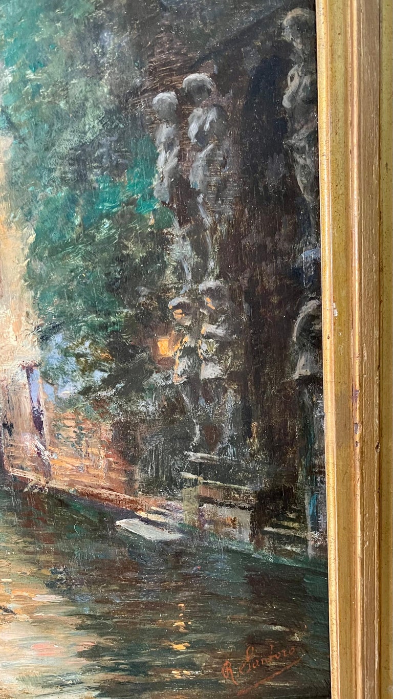 Ruben Santoro Italian Period Venetian Landscape For Sale at 1stDibs