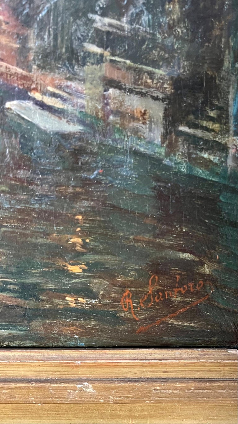 Ruben Santoro Italian Period Venetian Landscape For Sale at 1stDibs