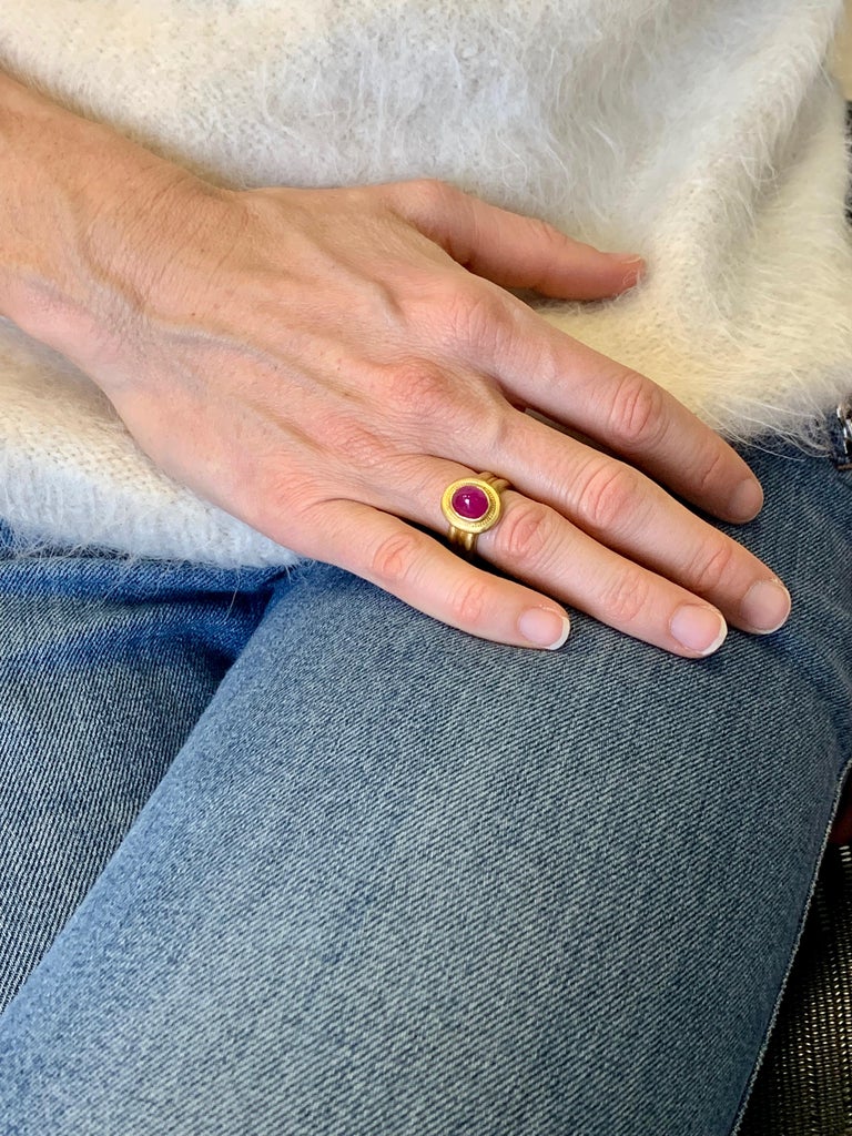 Ruby 22 Karat Gold Yellow Gold Ring at 1stDibs | 22 karat gold rings ...
