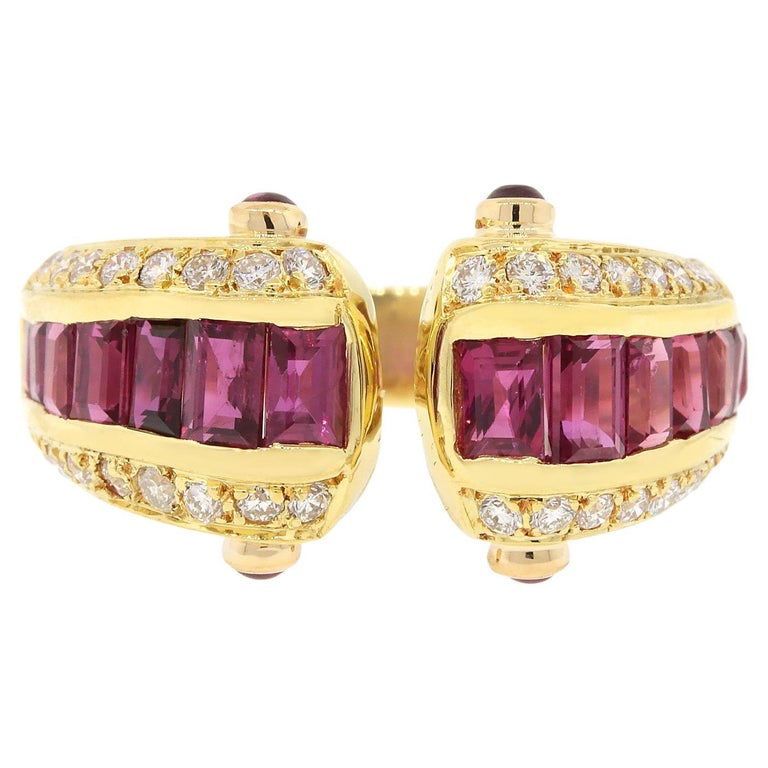 Ruby and Diamond Estate Ring For Sale at 1stDibs