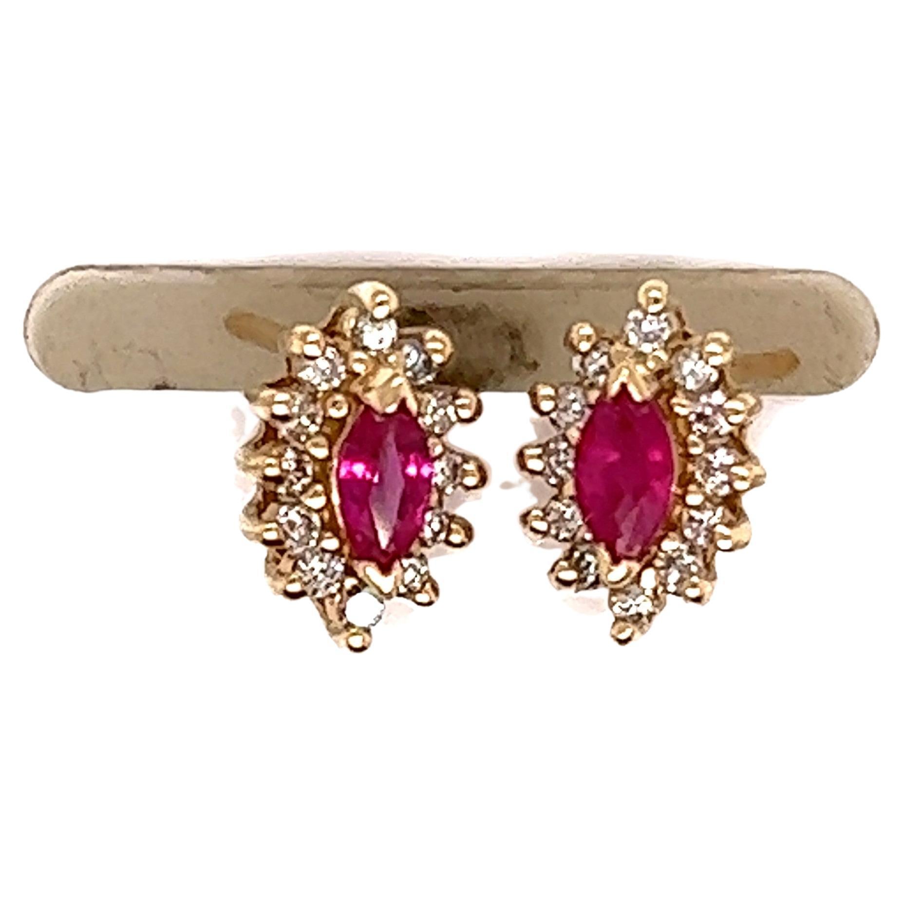 Ruby and Diamonds Earrings For Sale at 1stDibs