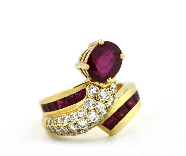 Ruby and Diamond Ring at 1stDibs