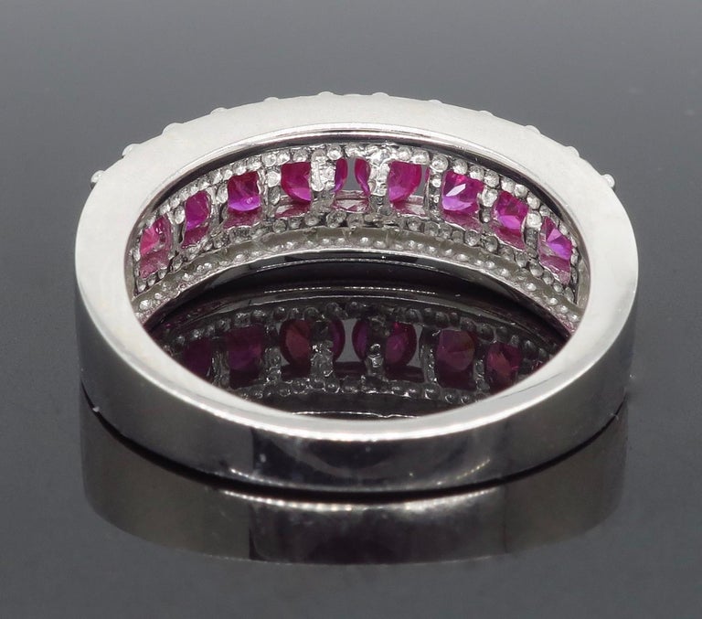 Ruby and Diamond Band Ring at 1stDibs | ruby and diamond band, ruby and ...