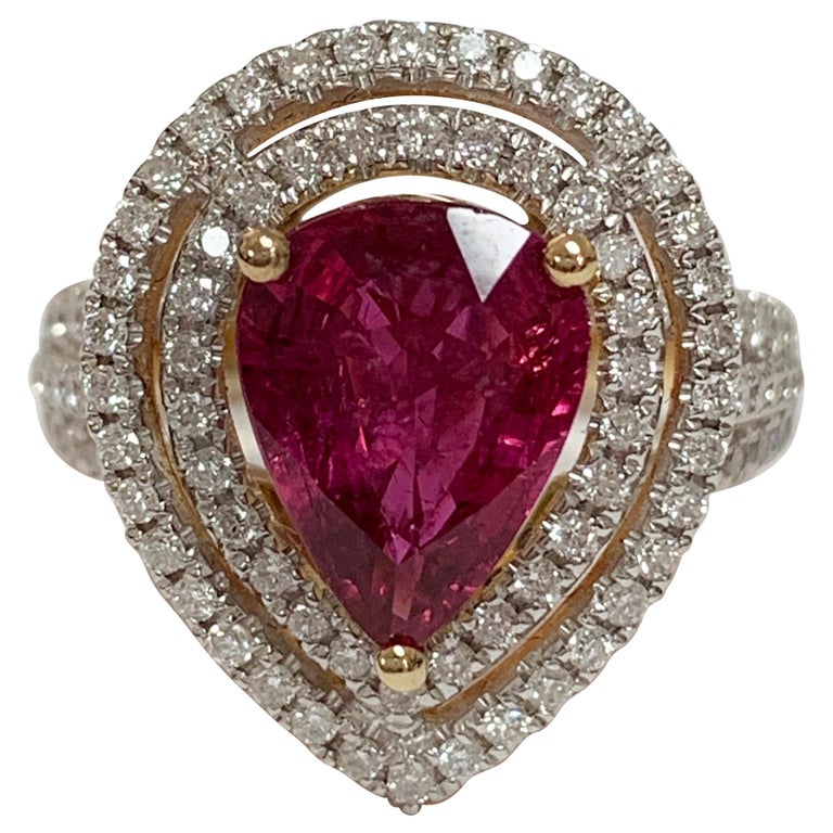 Ruby Diamond Ring For Sale at 1stDibs