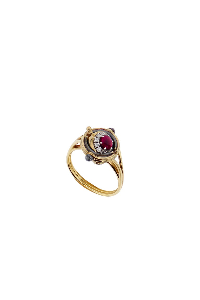 Ruby Mira Ring by Elie Top For Sale at 1stDibs