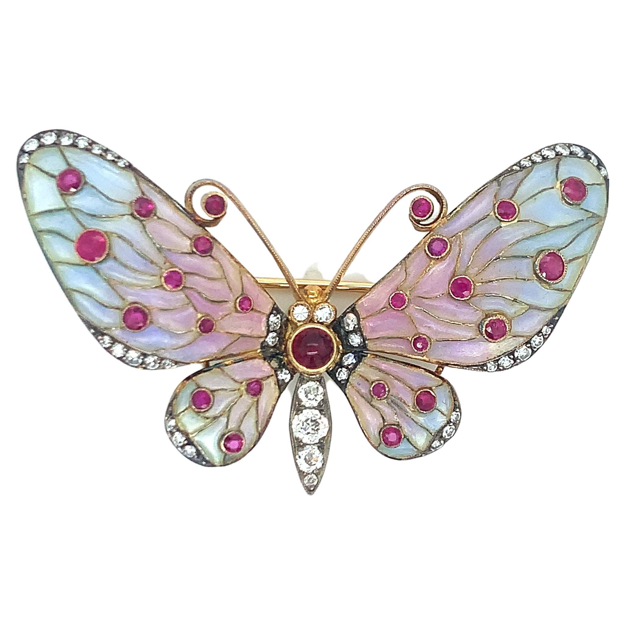 Butterfly Pin For Sale at 1stDibs