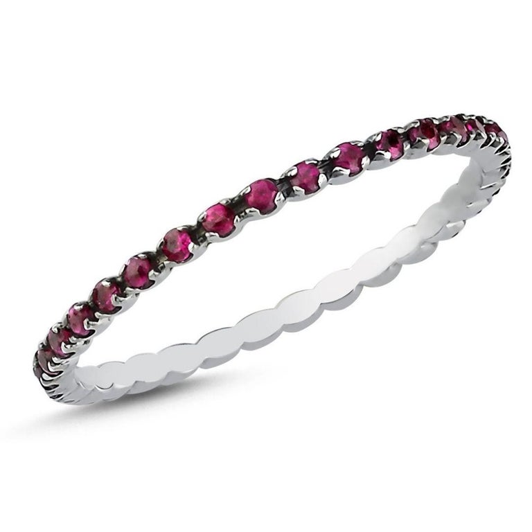Ruby Full Round Ring For Sale at 1stDibs