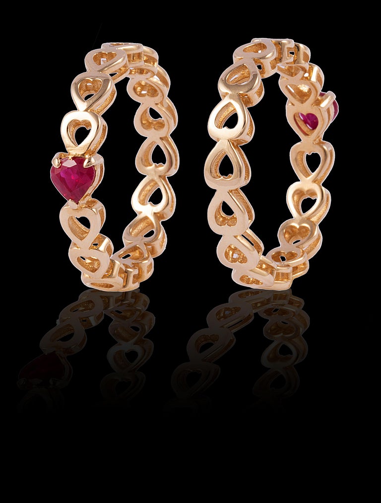 Ruby Heart Ring For Sale at 1stDibs