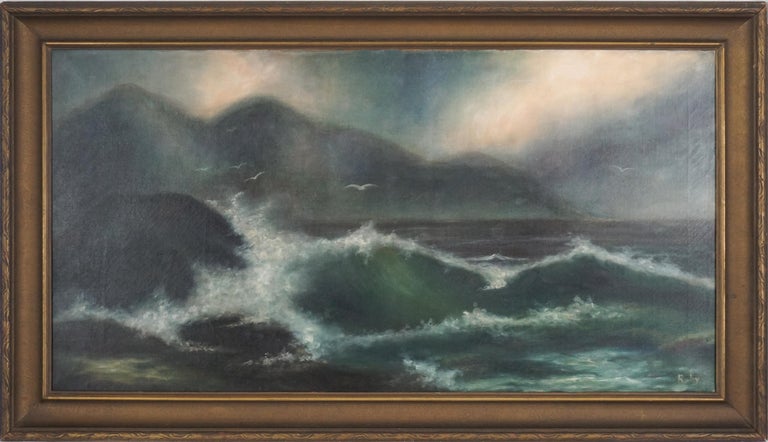 Ruby Lockett - Mid Century Hudson Bay Misty Morning Seascape at 1stDibs