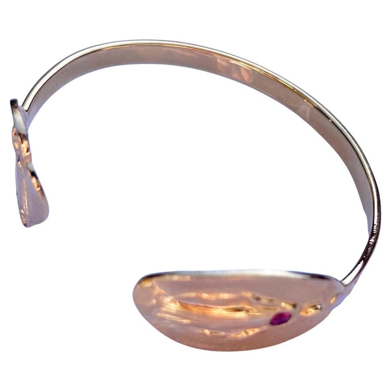 Ruby Opal Virgin Mary Spiritual Bracelet Cuff Bangle J Dauphin For Sale ...