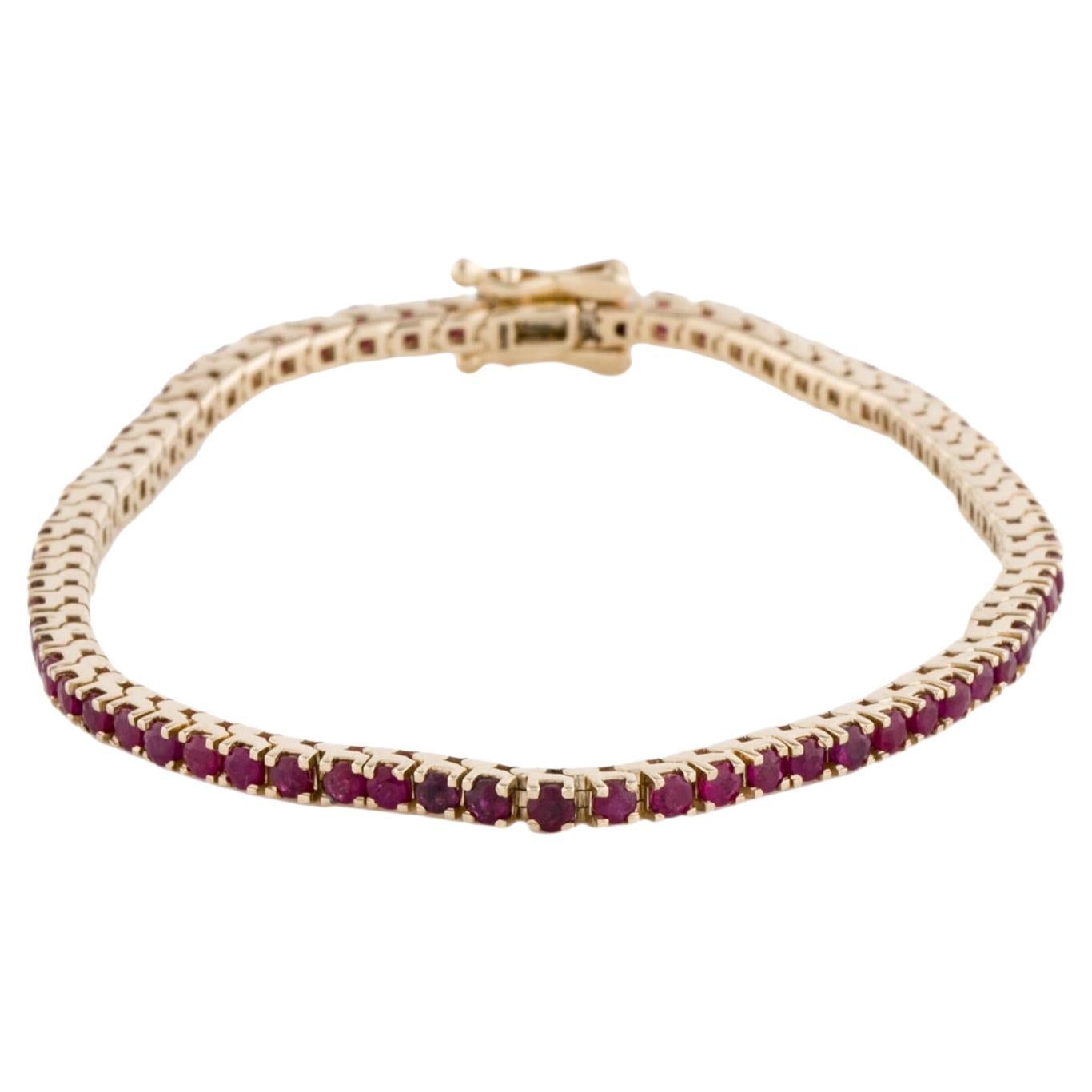 Ruby Radiance Blooms Bracelet For Sale at 1stDibs