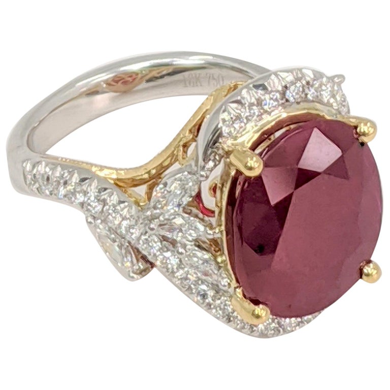 Ruby Red Fancy Diamond Ring at 1stDibs