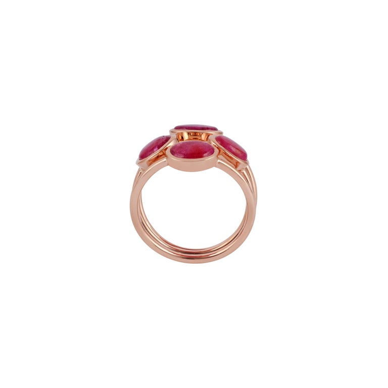 Ruby Ring Studded in 18k Rose Gold For Sale at 1stDibs