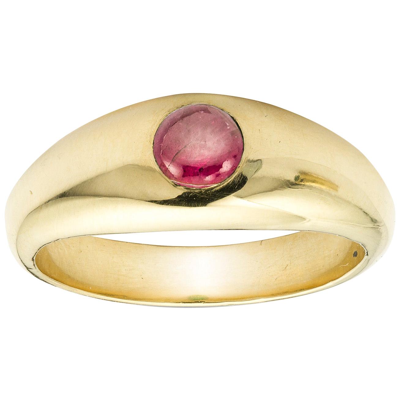 Ruby Set Gypsy Ring at 1stDibs