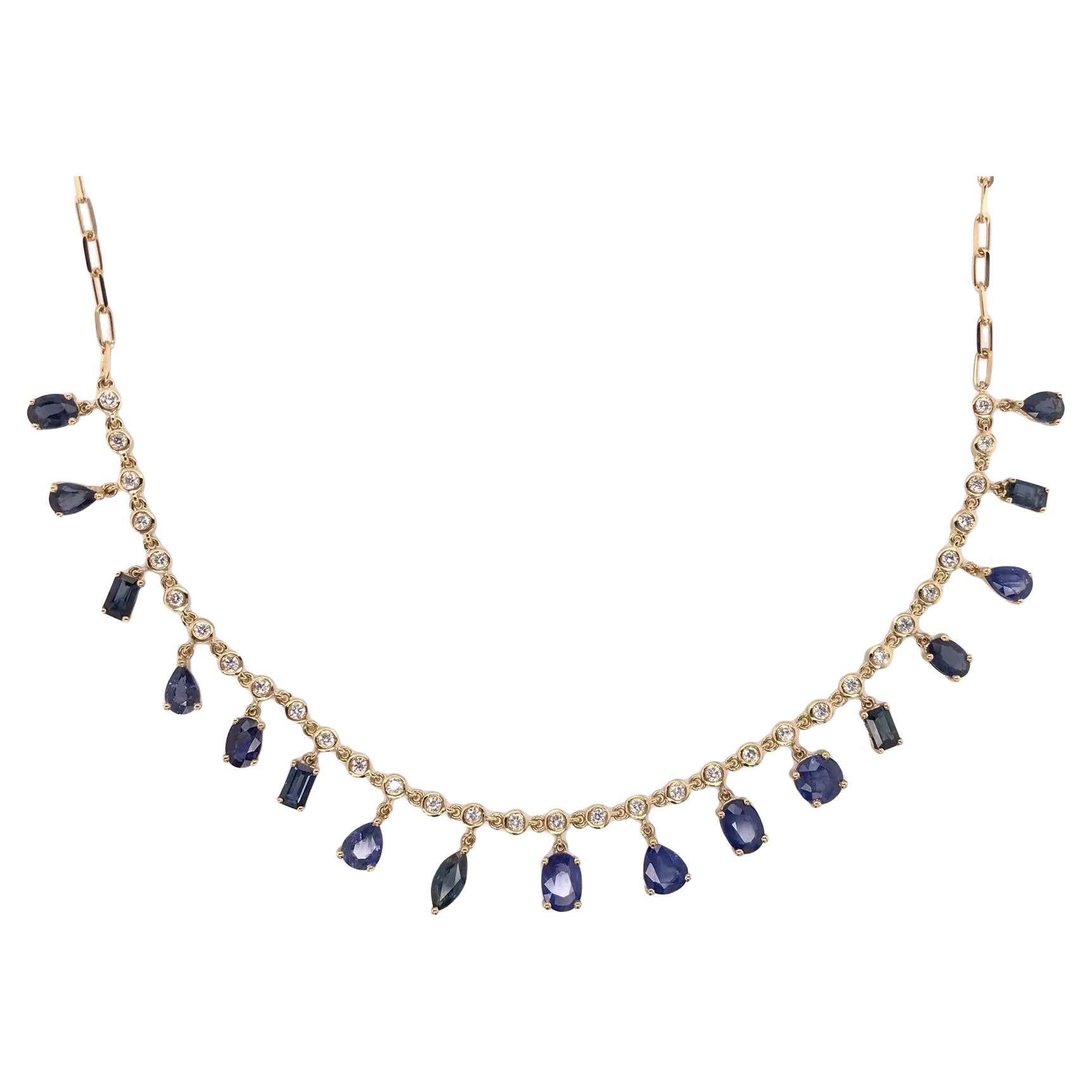 Jude Frances Mixed Metal Large Chain Necklace with Diamond Kits For ...