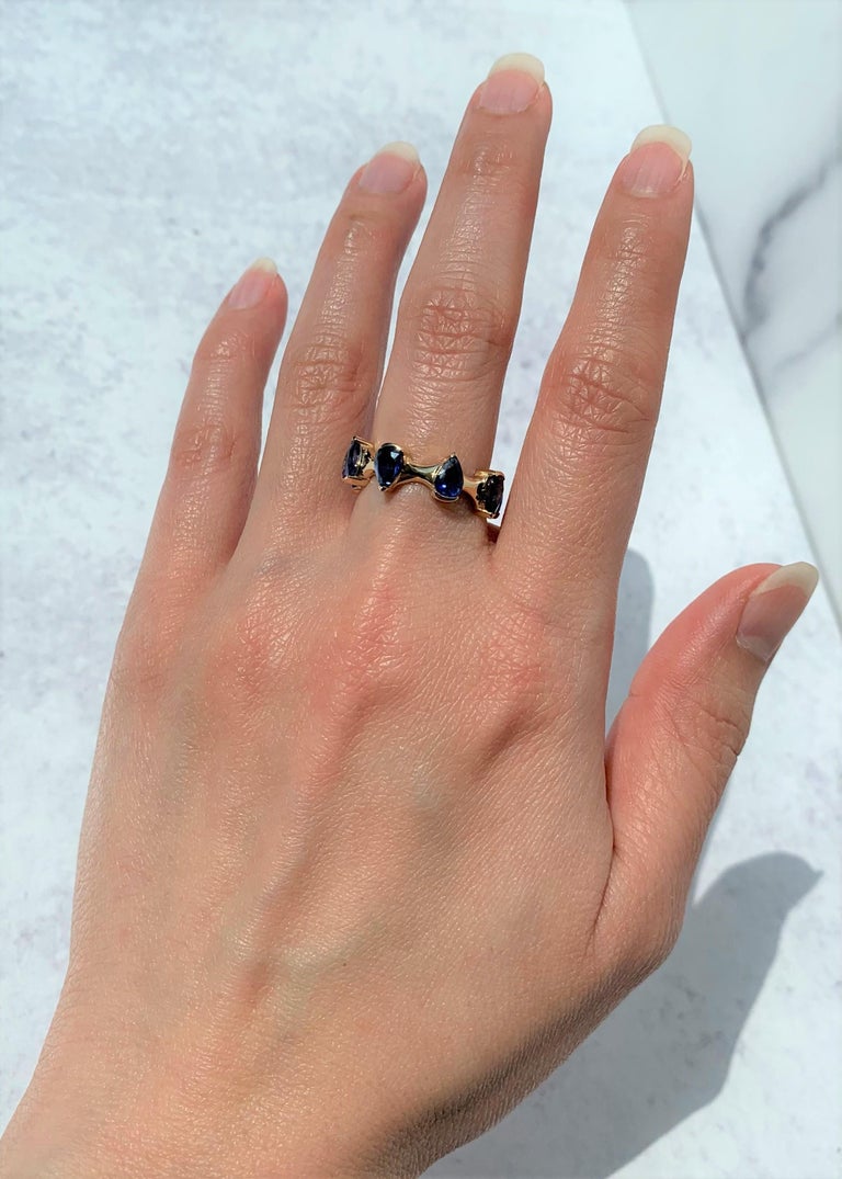 Ruchi New York Blue Sapphire Ring For Sale at 1stDibs