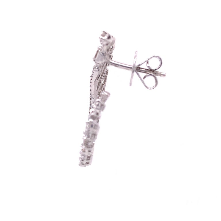 Ruchi New York Diamond C Shape Earrings For Sale at 1stDibs