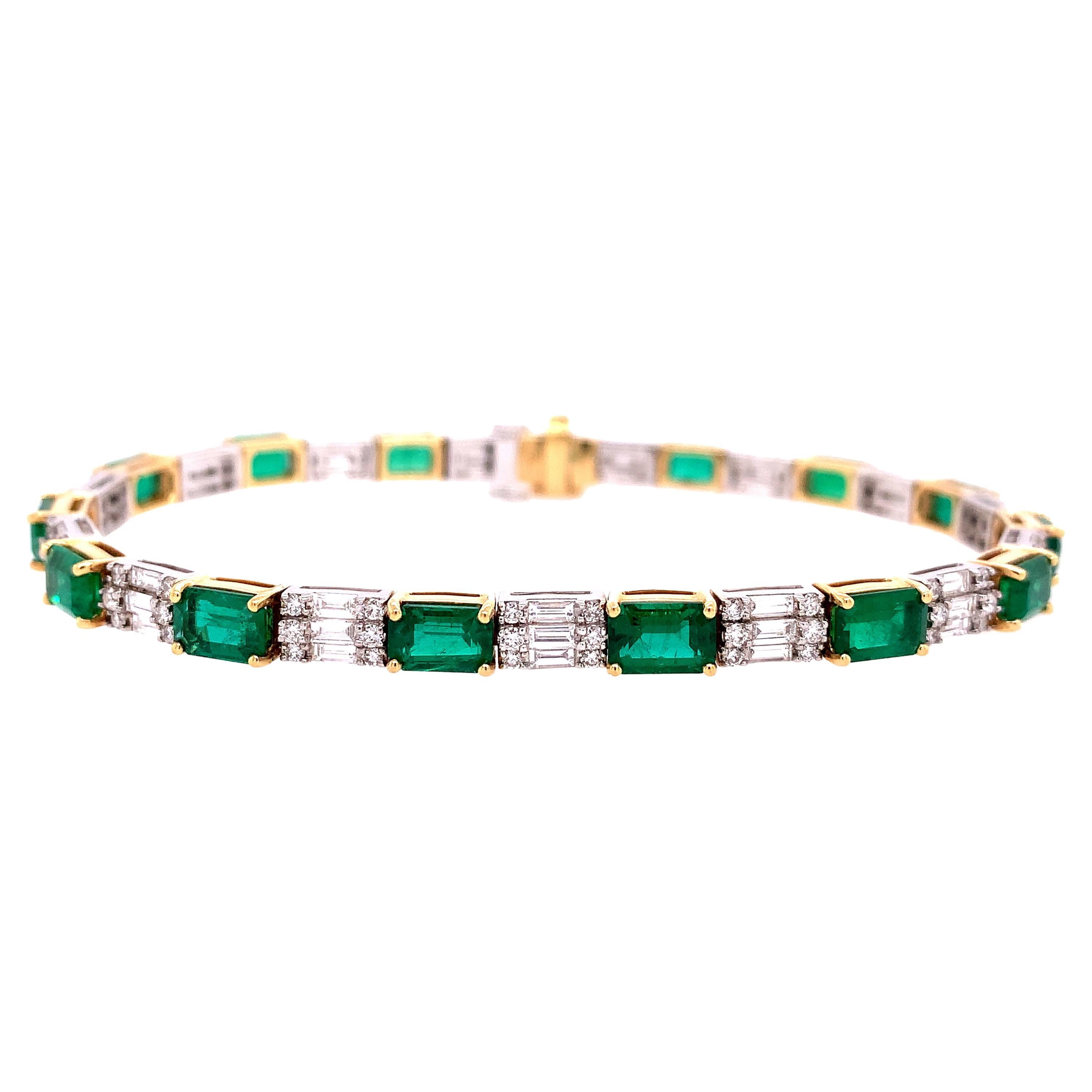 Ruchi New York Emerald and Green Garnet Bracelet For Sale at 1stDibs