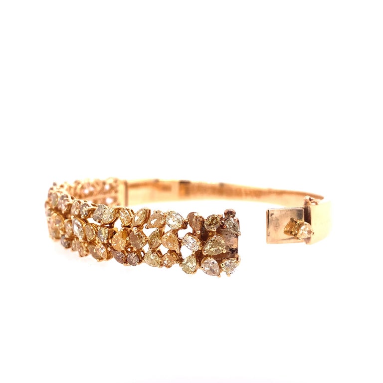 Ruchi New York Fancy Yellow Diamond Bangle For Sale at 1stDibs