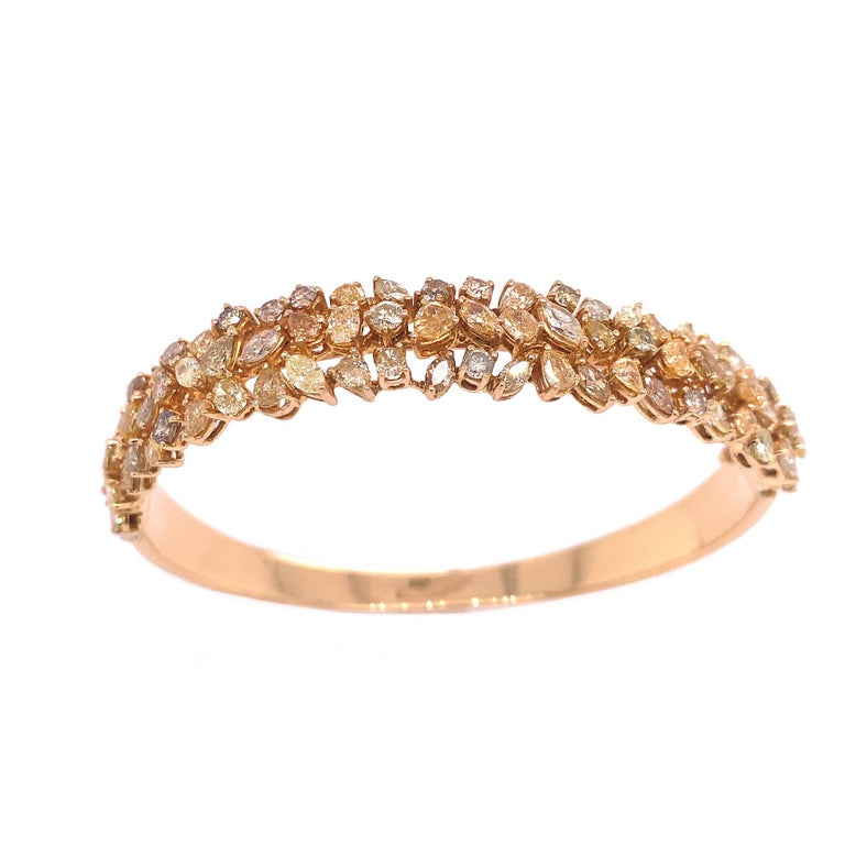 Ruchi New York Fancy Yellow Diamond Bangle For Sale at 1stDibs