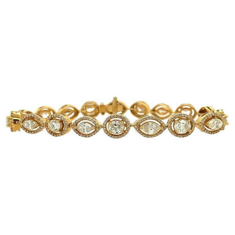Mix Shape Diamond Bracelet For Sale at 1stDibs