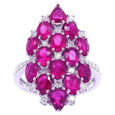 Huge Ruby Ball Ring For Sale at 1stDibs