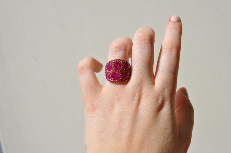 Ruchi New York Slice Ruby Ring For Sale at 1stDibs
