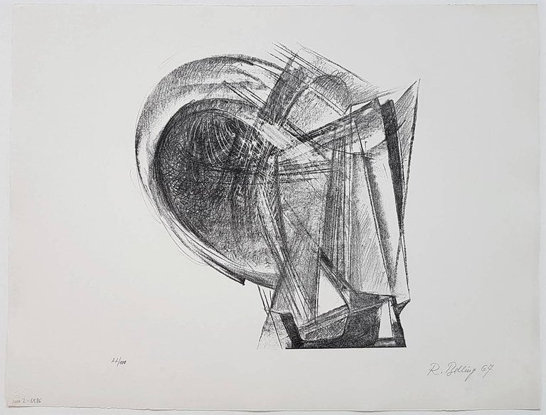 Rudolf Belling - Design for Sculpture "Metal Plates and Wire" For Sale ...