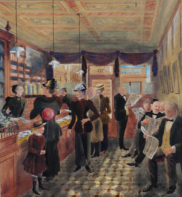 Rudolf Carlborg - Sunday Morning at the News Agent Stockholm For Sale ...