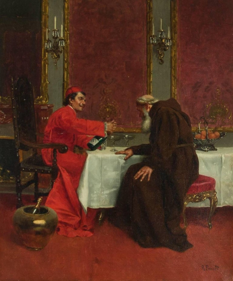 Rudolf Ernst - Rudolf Ernst (1854-1932) Signed French-Austrian Oil ...