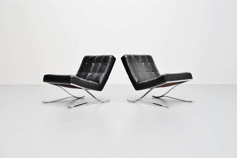 Rudolf Horn Konferstar Lounge Chairs Röhl, Germany, 1964 at 1stDibs