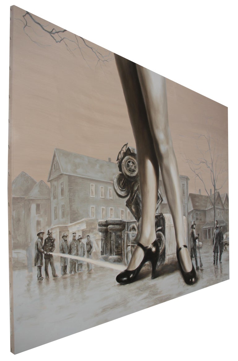 Rudolf Kosow - Dizzy (lady woman legs high heels black and white flesh ...