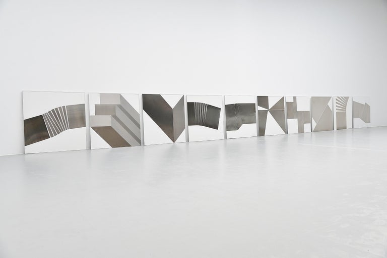 Rudolf Wolf Abstract Wall Artwork Triangles 1972 / 4 For Sale at 1stDibs