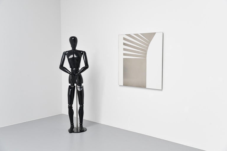 Rudolf Wolf Stainless Steel Wall Artwork 1972 / 1 For Sale at 1stDibs