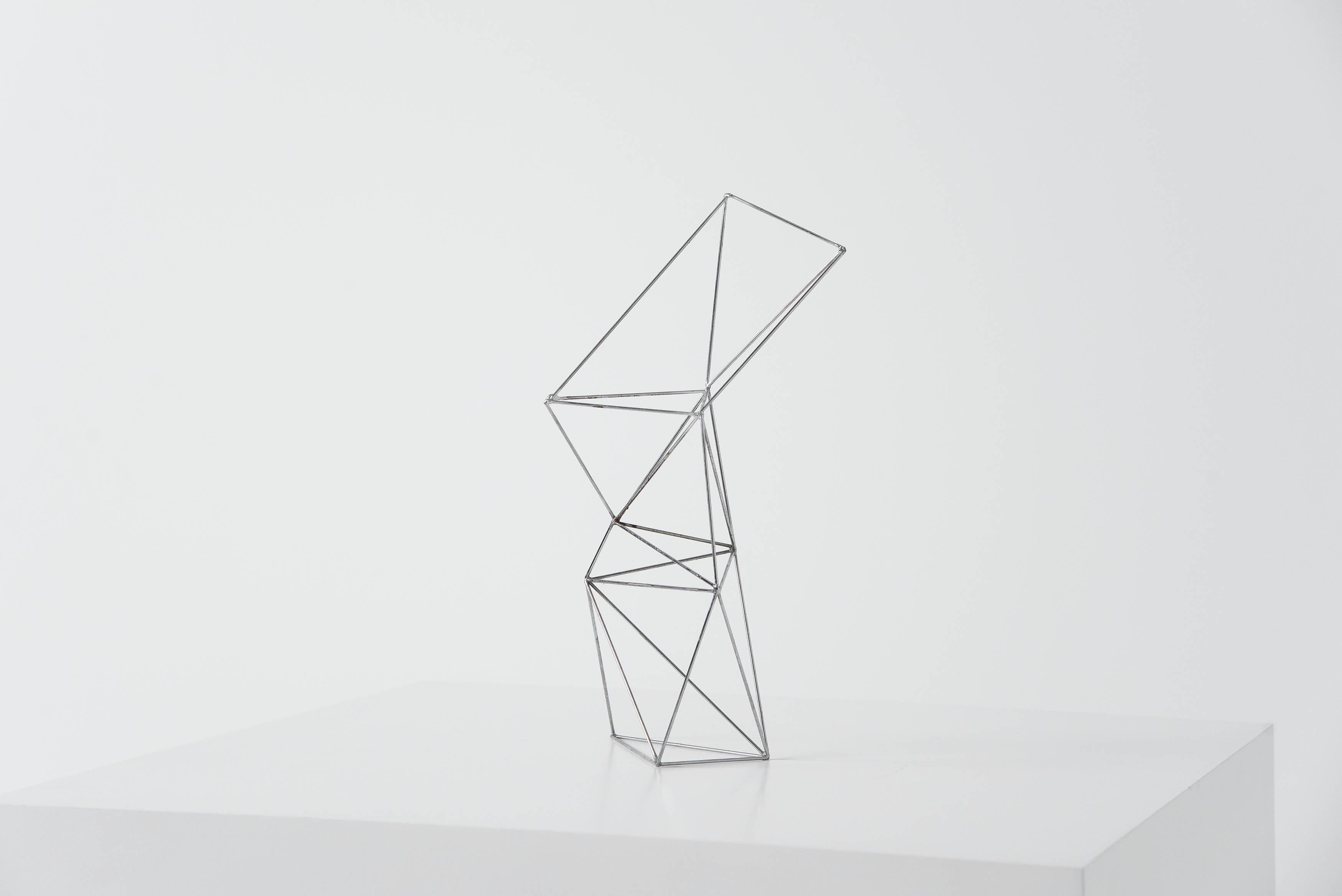 Rudolf Wolf Wire Turned Sculpture Holland 1975 For Sale at 1stDibs