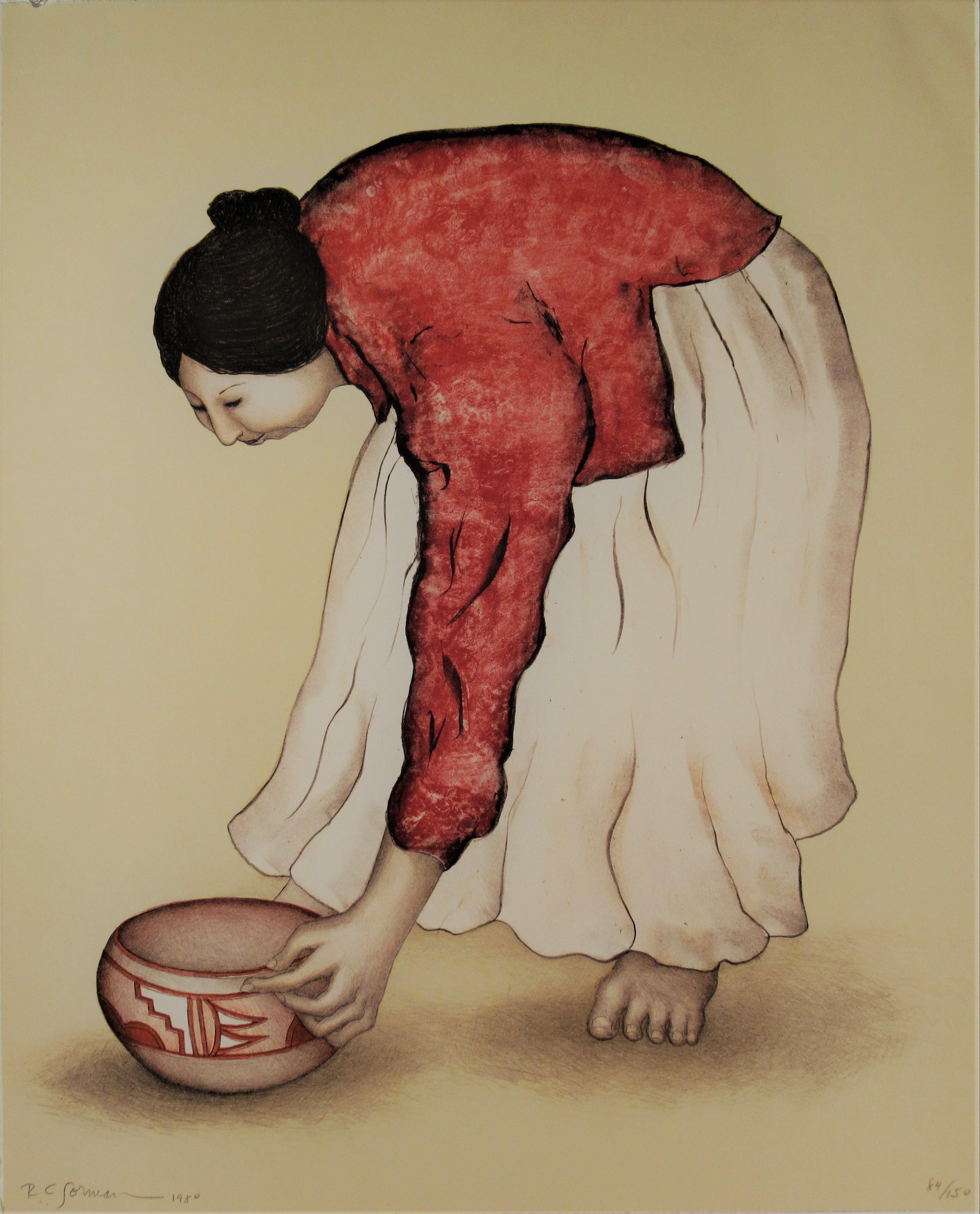 Rudolph Carl Gorman - Navajo Women, state #2 For Sale at 1stDibs