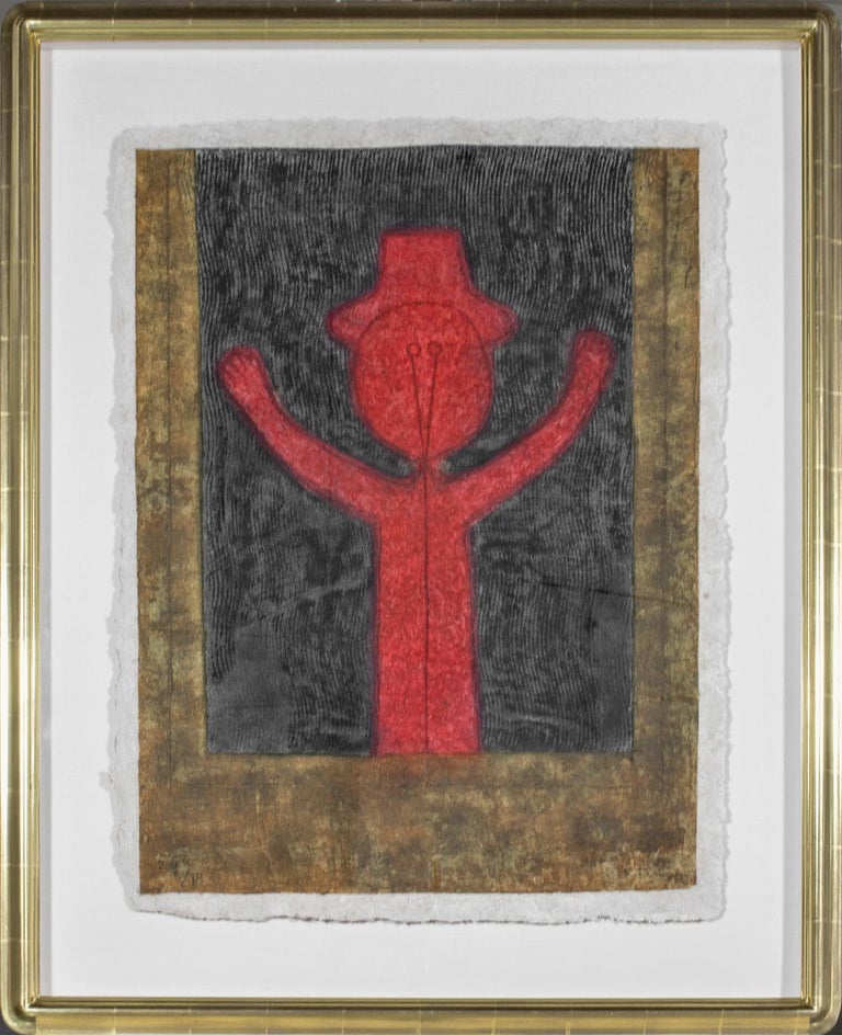 Rufino Tamayo - "Niño con Sombrero" mixograph on handmade paper by ...