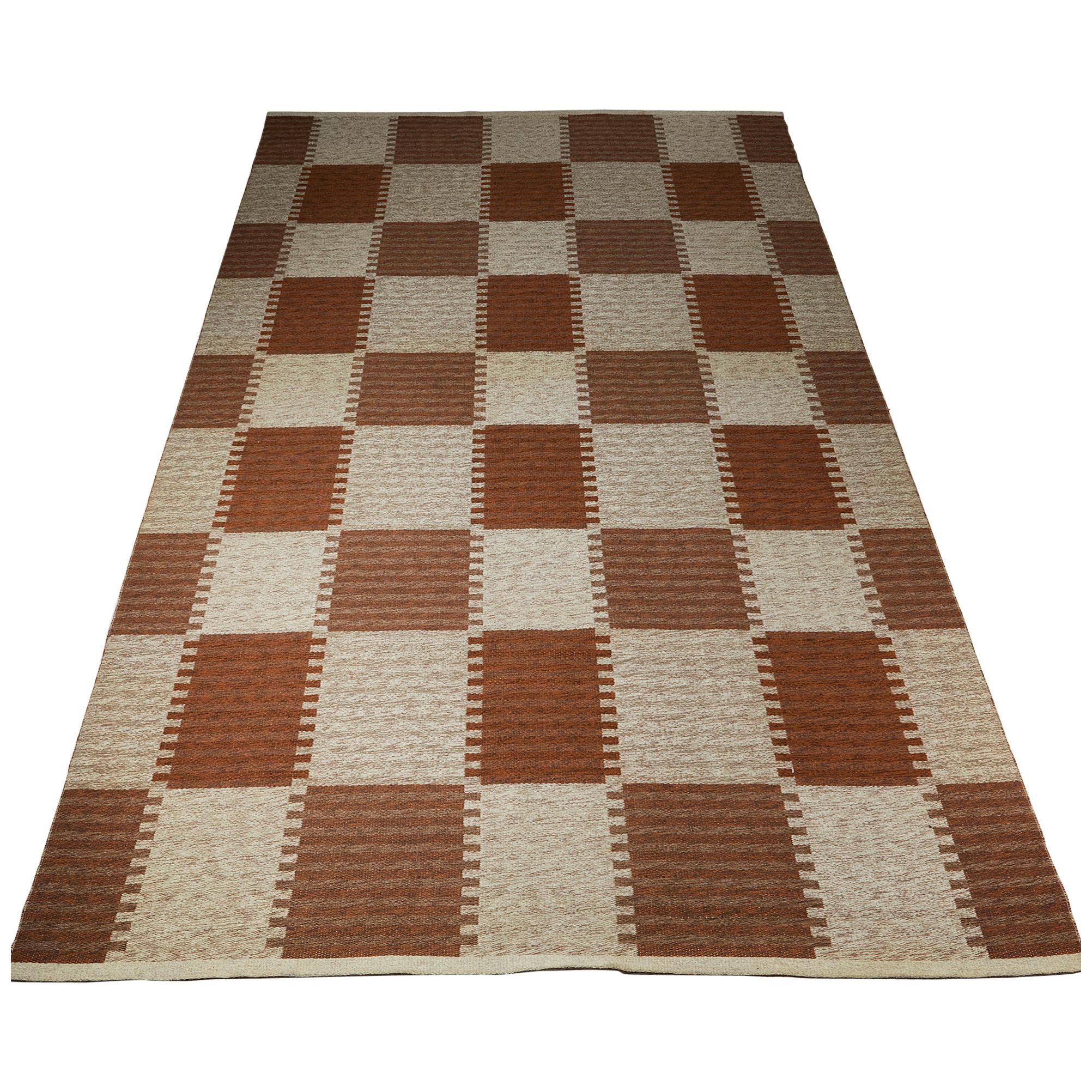 Swedish rölakan rug -Carl Edvin Svensson For Sale at 1stDibs
