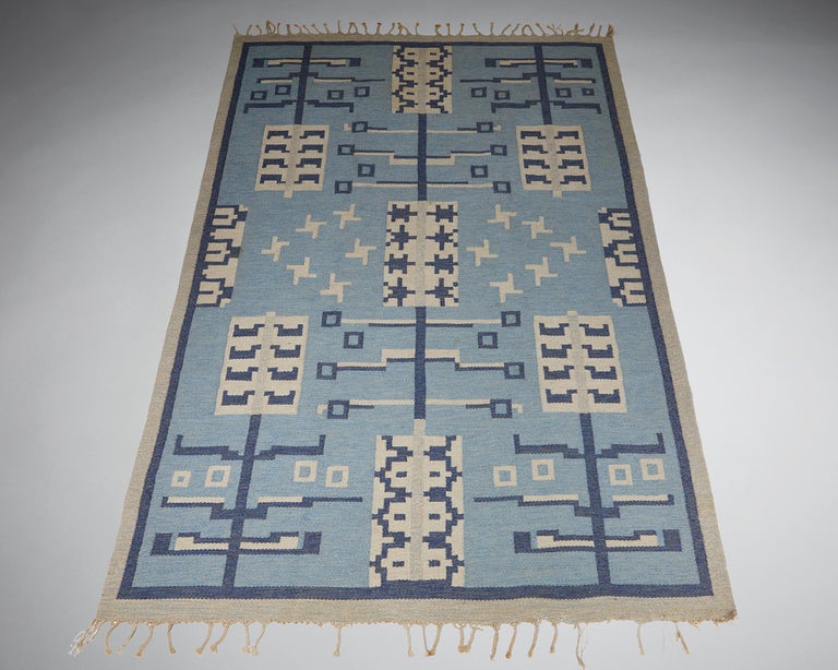 Rug Designed by Agda Österberg, Sweden, 1950’s at 1stDibs