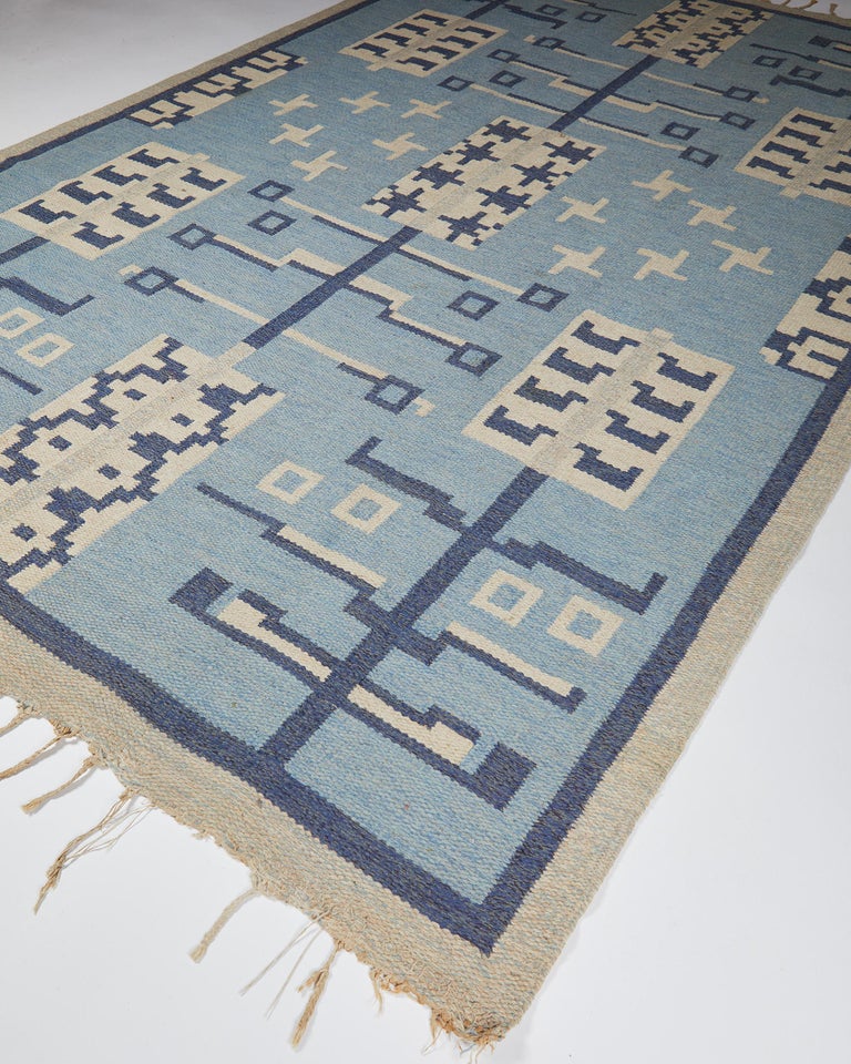 Rug Designed by Agda Österberg, Sweden, 1950’s at 1stDibs